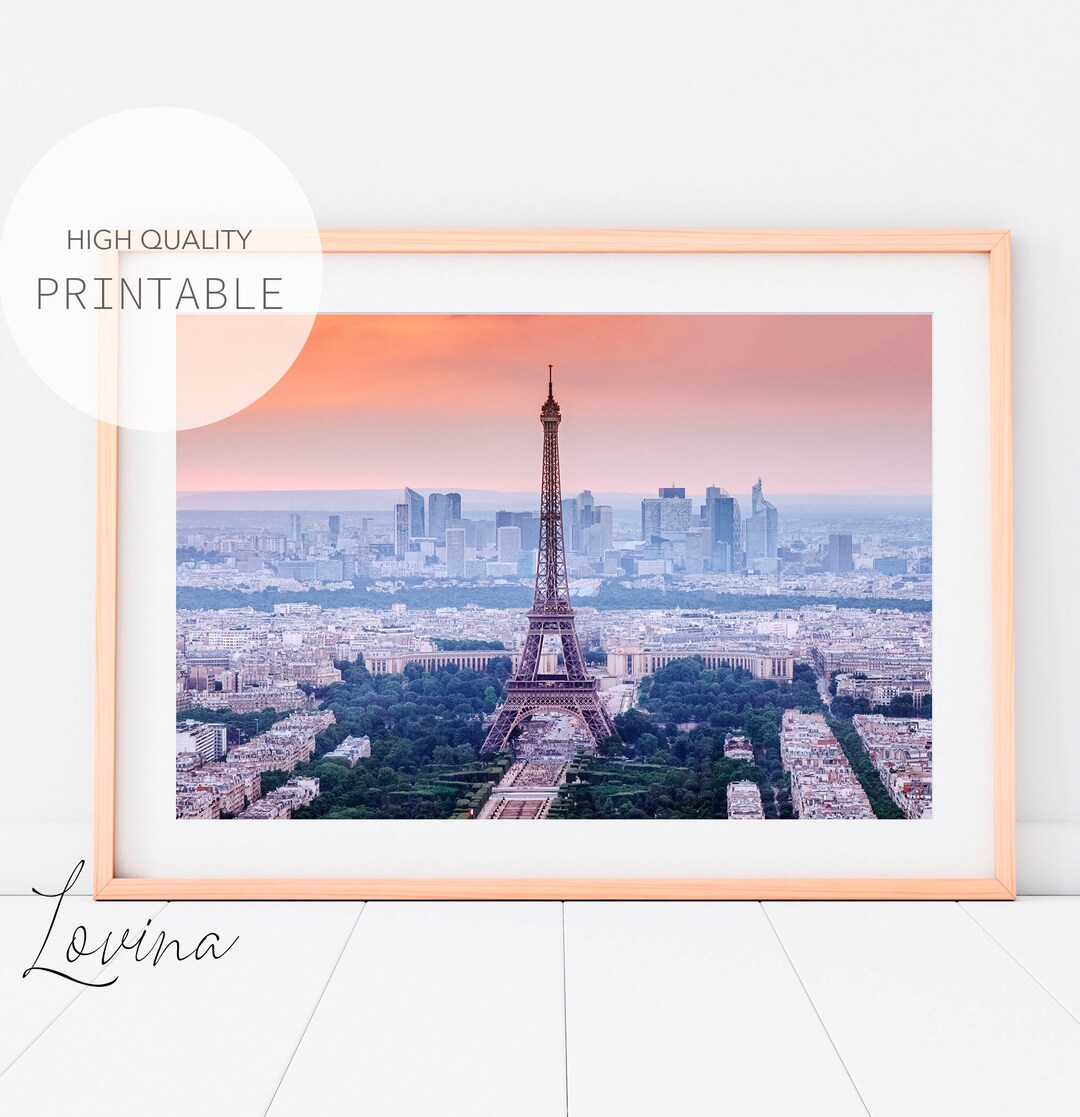 Paris Skyline Poster, Paris Photography, Paris Poster, Skyline ...