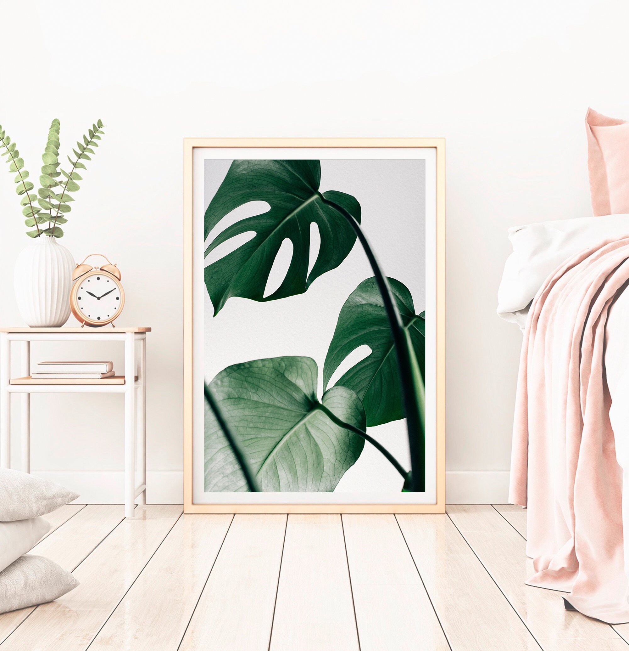Monstera Leaf Poster, Printable Monstera Plant Print, Plant Art ...