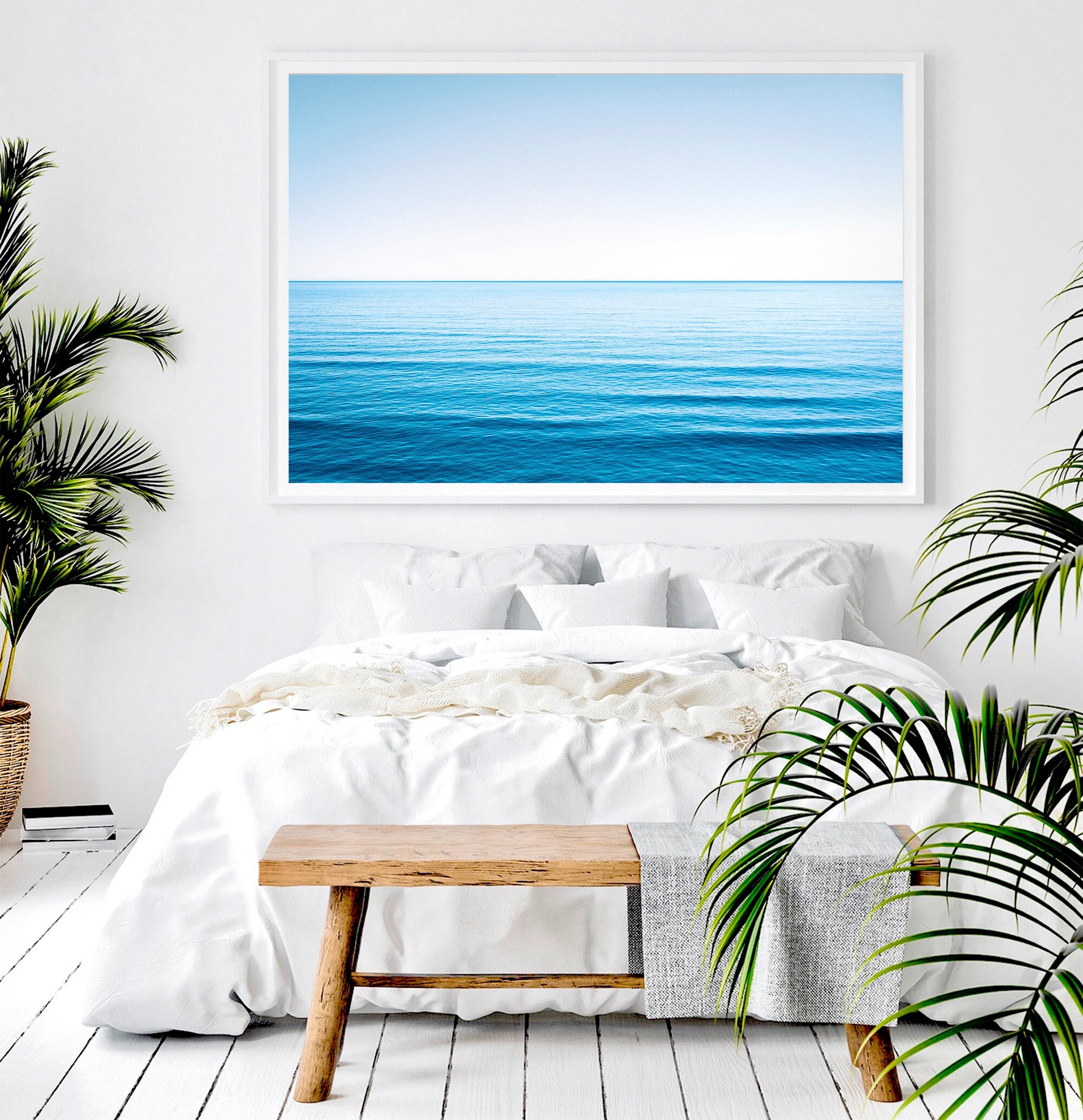 Seaside Print Ocean Poster Decor Large Digital Ocean Modern | Etsy