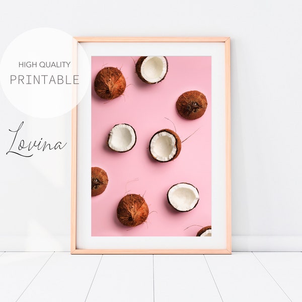 Coconut Print - Etsy