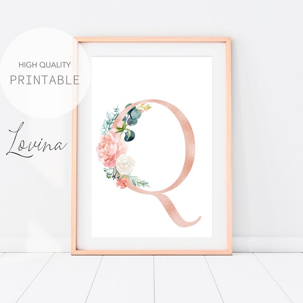 Floral Letters - Etsy