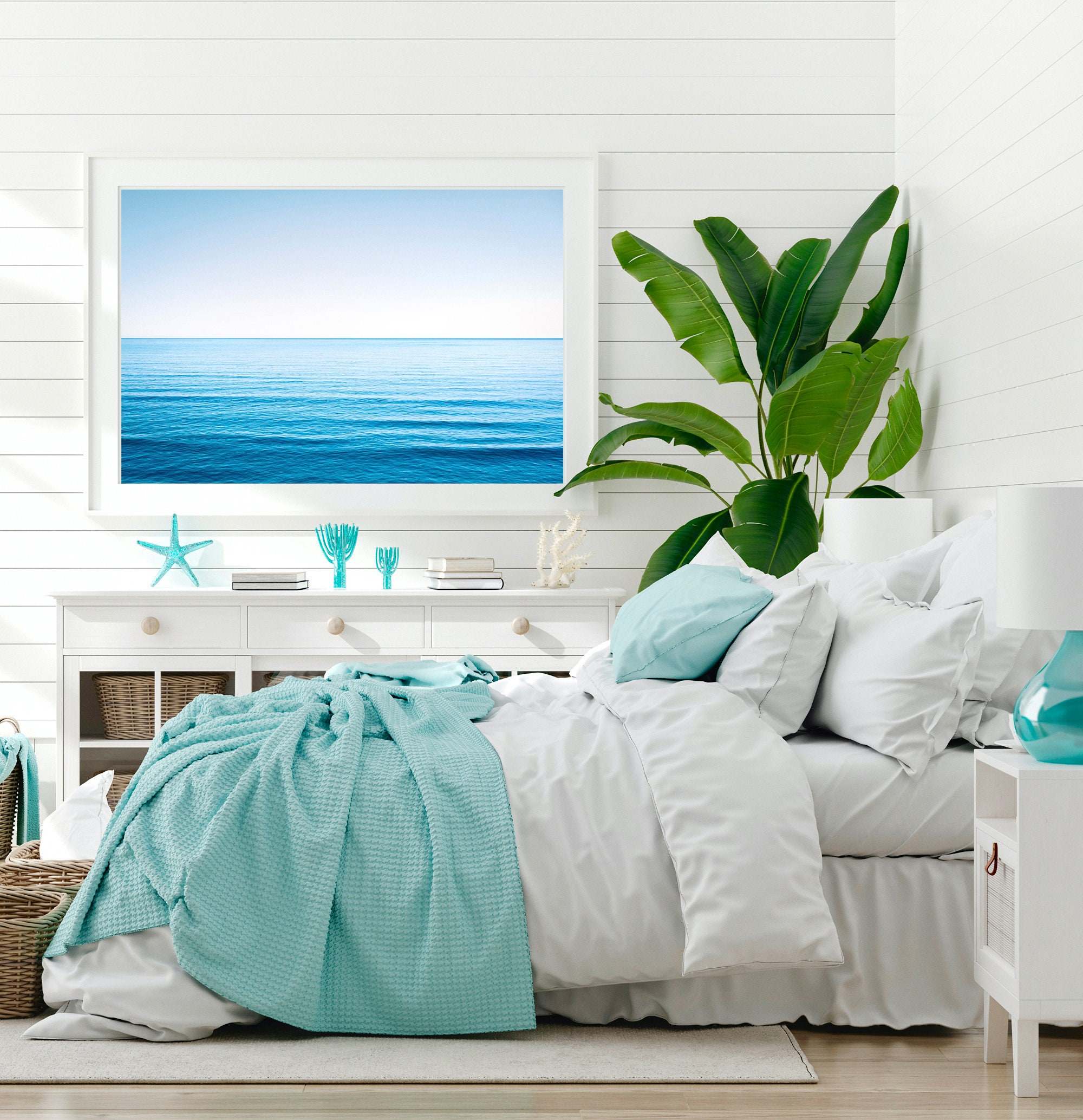 Seaside Print Ocean Poster Decor Large Digital Ocean Modern | Etsy New ...