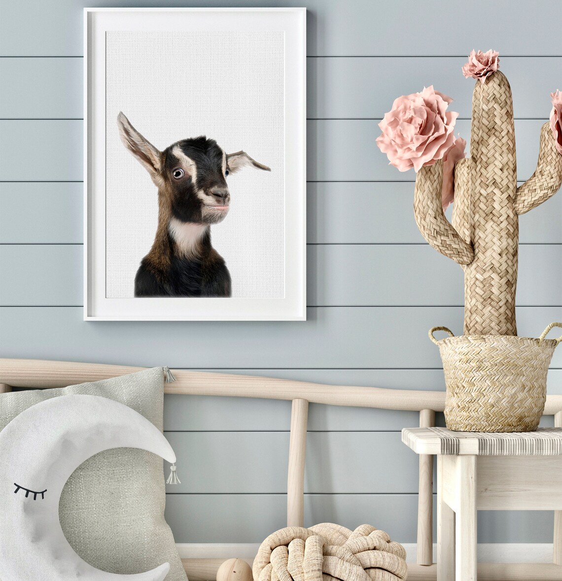 Baby Goat Print Baby Animal Poster Goat Wall Art Printable | Etsy