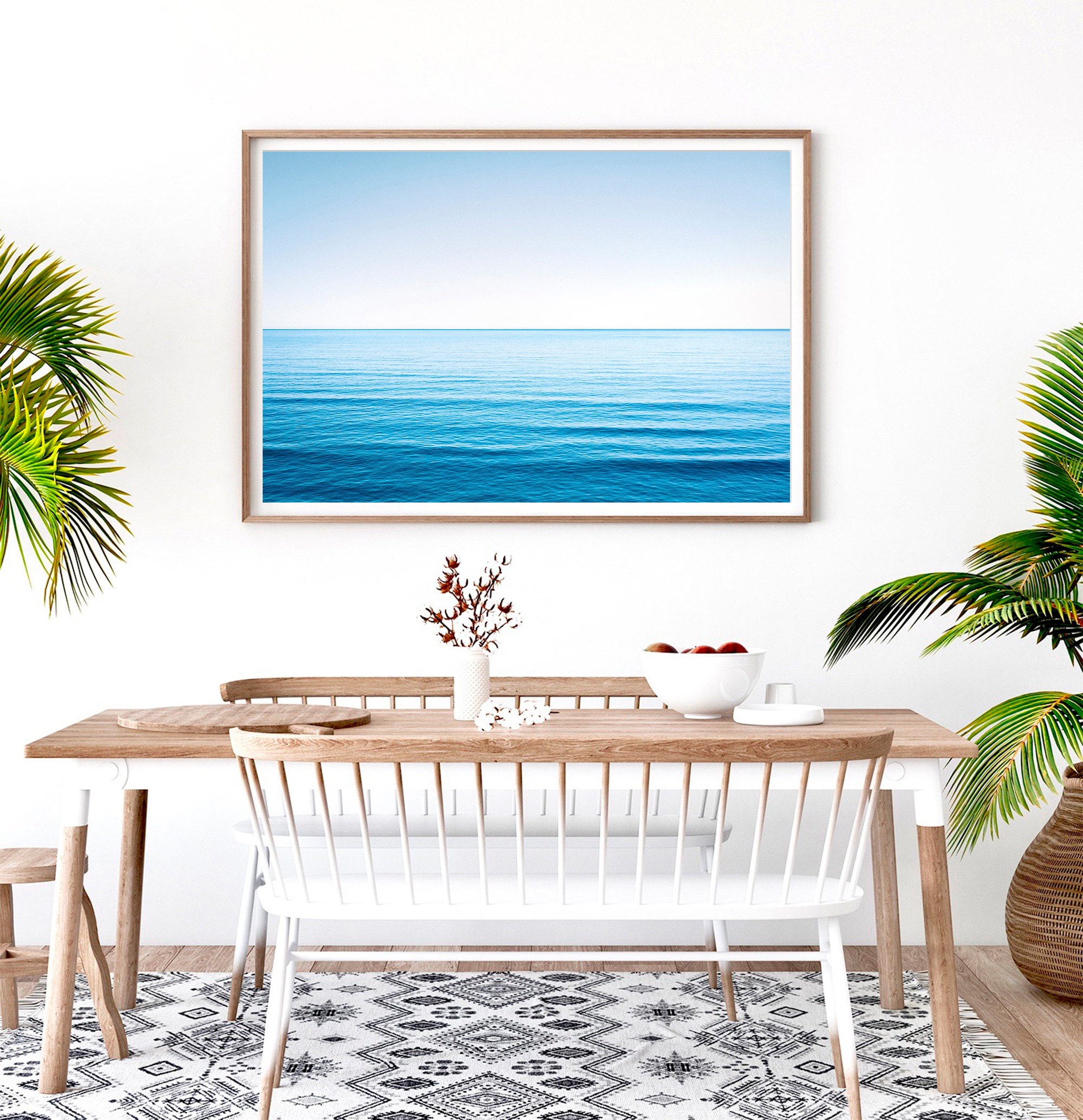 Seaside Print Ocean Poster Decor Large Digital Ocean Modern | Etsy