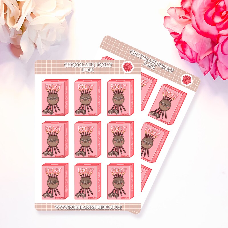Pocky Sticker - Etsy
