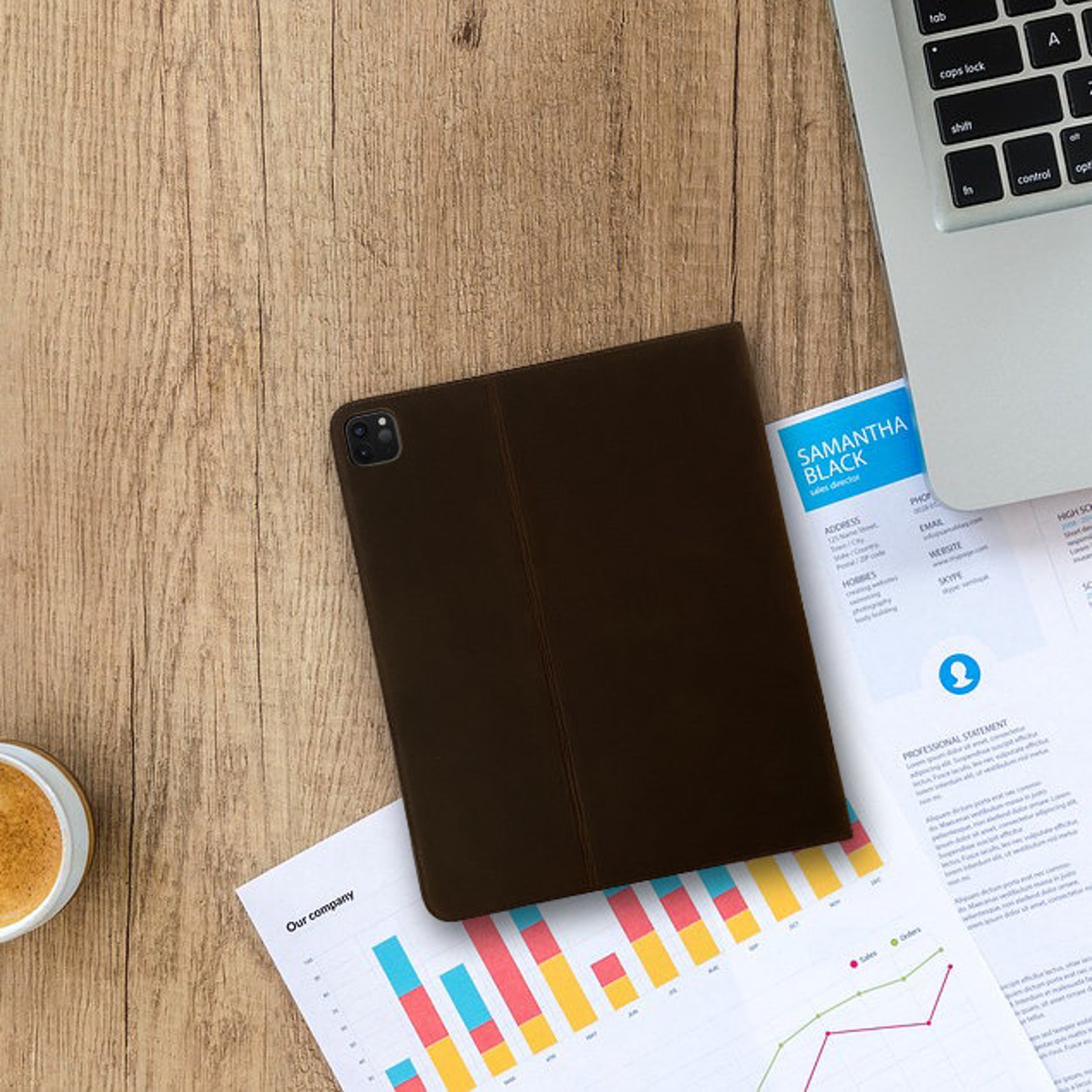 Ipad Pro 12.9 Case 4th Generation 2020 Dark Brown - Etsy