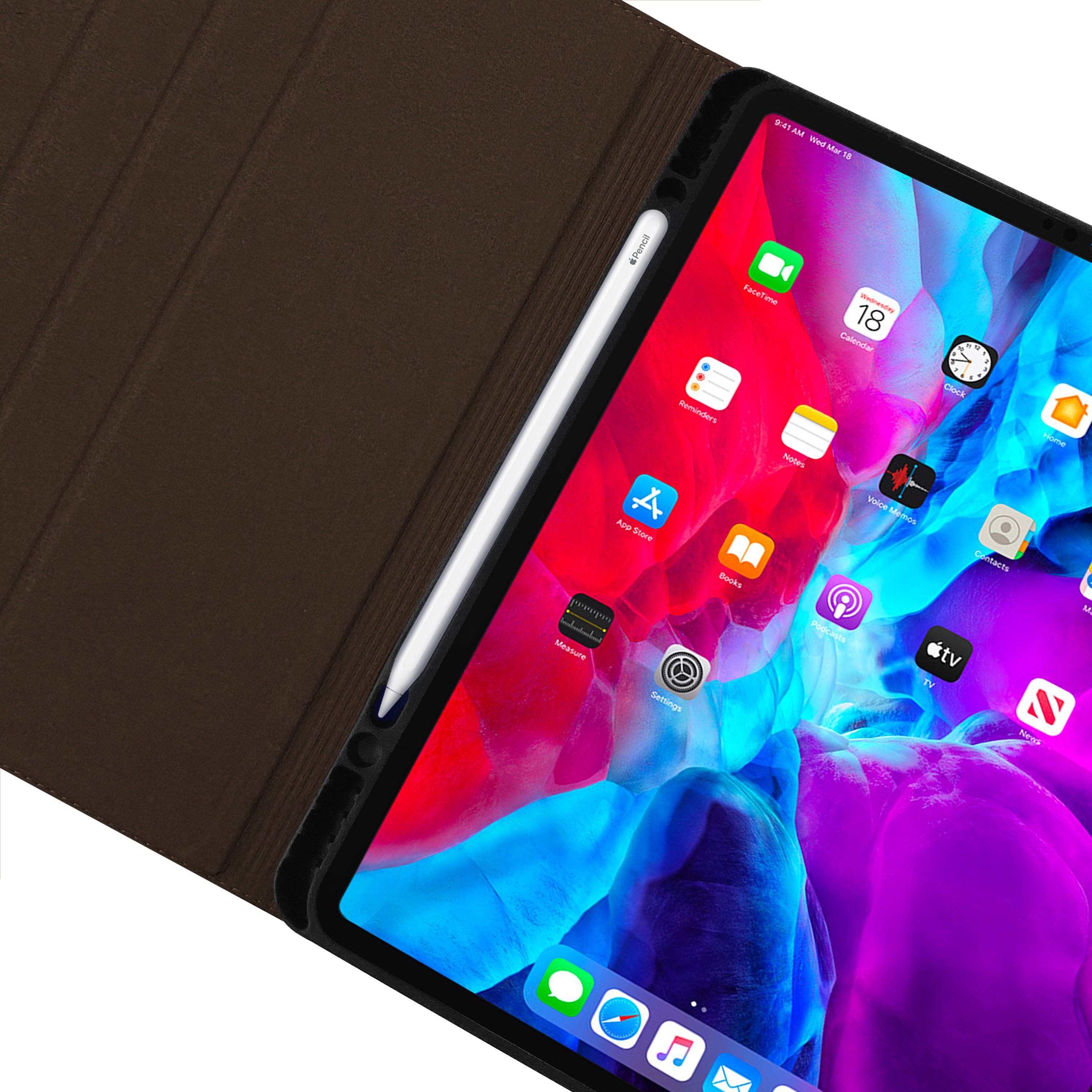 Ipad Pro 12.9 Case 4th Generation 2020 Dark Brown - Etsy