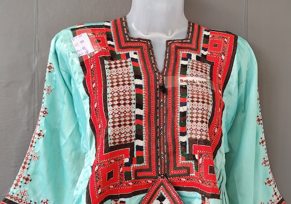 Handmade balochi dress,baluchi gypsy banjara tribal h… - Gem