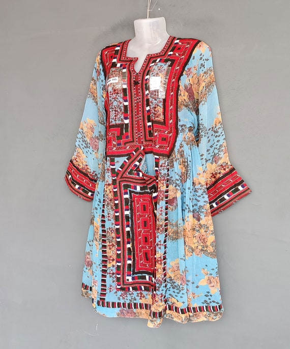 Handmade balochi dress,baluchi gypsy banjara tribal h… - Gem
