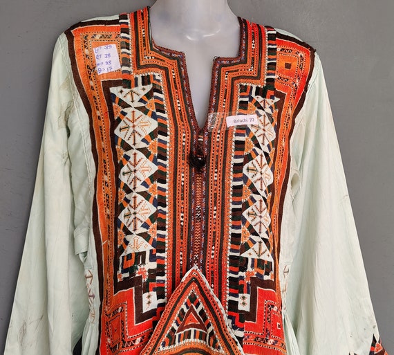Afghani heavy balochi dress,baluchi gypsy banjara tri… - Gem