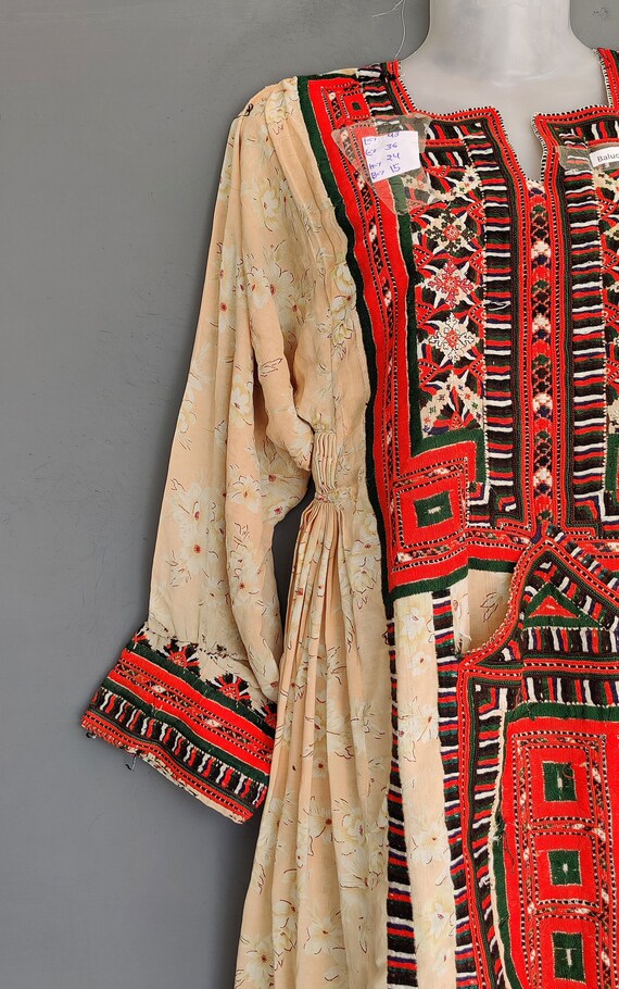 Vintage Balochi dress Balochi dress, Boho Balochi Dre… - Gem