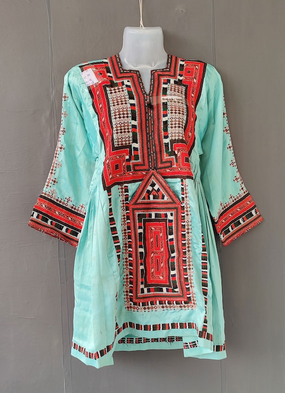 Handmade balochi dress,baluchi gypsy banjara tribal h… - Gem