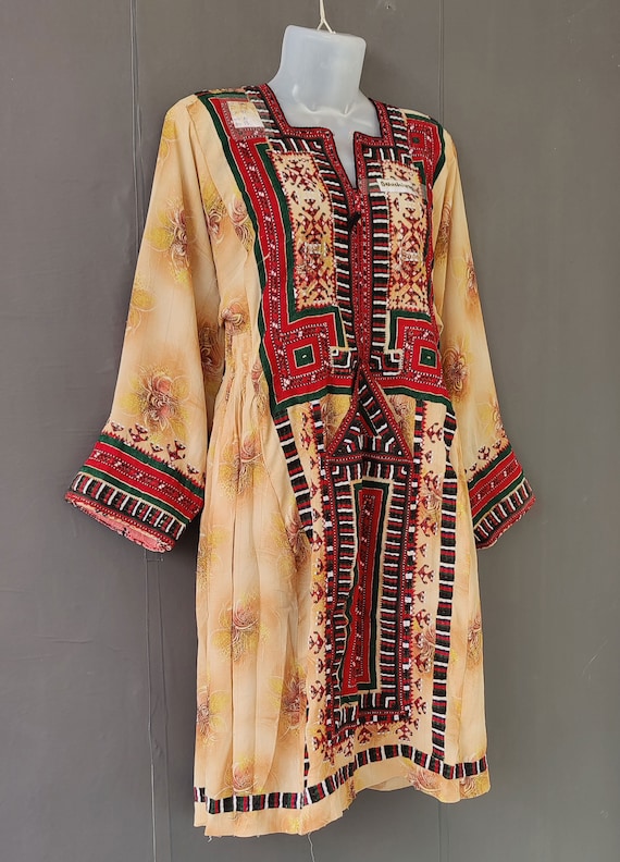 Handmade balochi dress,baluchi gypsy banjara tribal h… - Gem