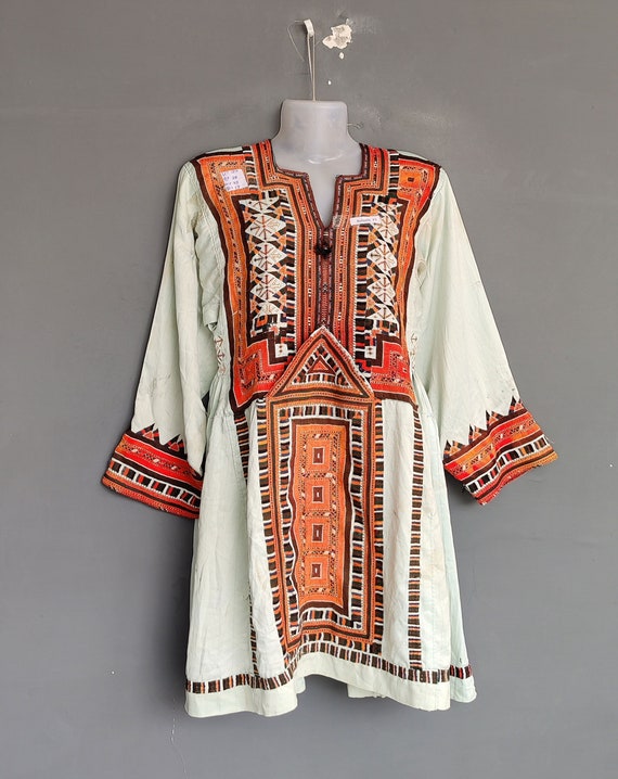 Afghani heavy balochi dress,baluchi gypsy banjara tri… - Gem