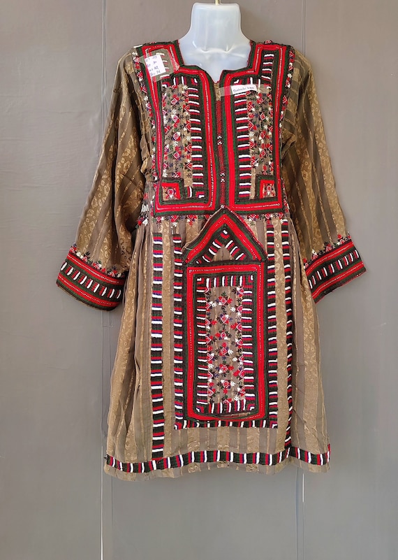 Handmade balochi dress,baluchi gypsy banjara tribal h… - Gem