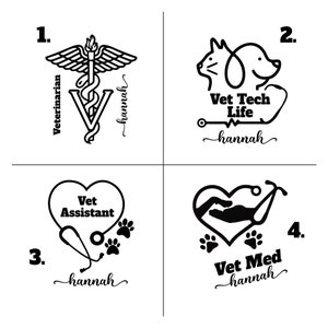 Personalized Vet Tech Life 40oz Tumbler With Handle, Veterinarian Gift ...