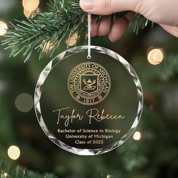 College Logo Ornament - Etsy