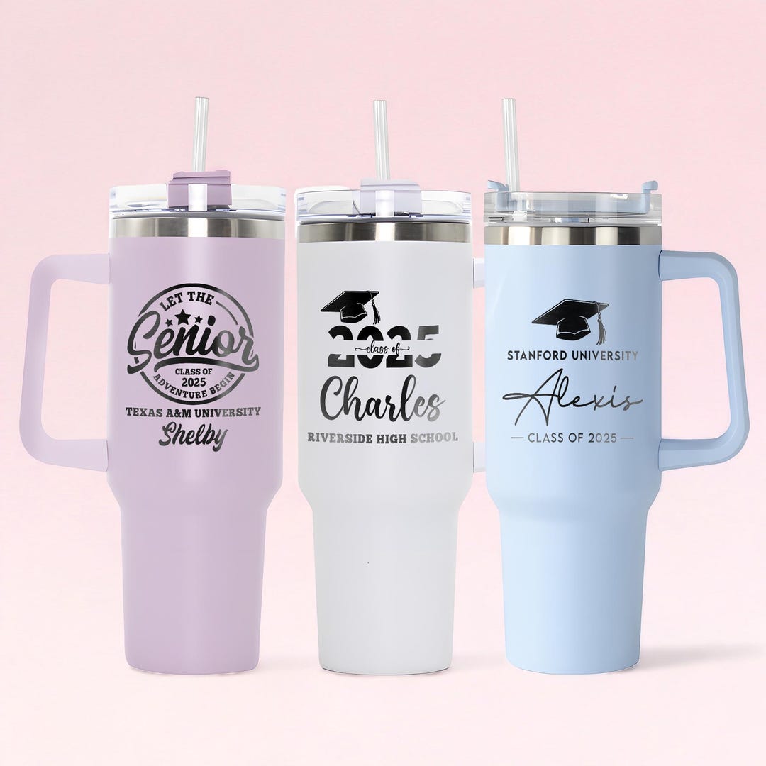 Personalized Graduation 40oz Tumbler, Custom Senior Graduation Gift for ...