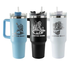 Personalized Fire Fighter 40oz Tumbler Gifts for Him, Custom ...