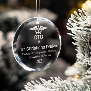 Personalized OTD Degree Graduation Ornament, Custom Doctoral Degree in ...