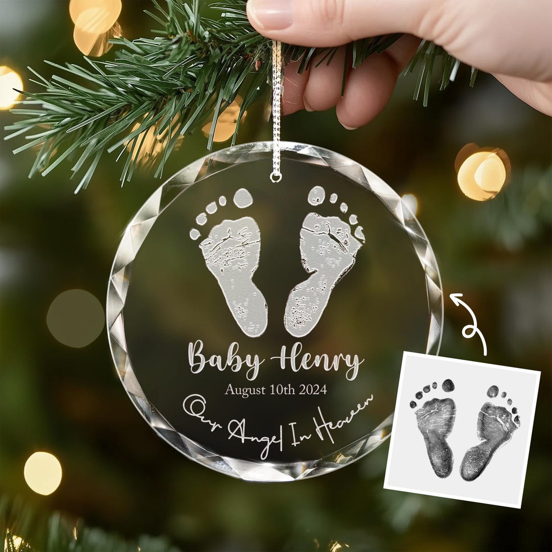 Personalized Infant Loss Memorial Ornament, Custom Baby Memorial Gift ...