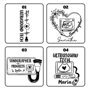 Ultrasound Tech 40oz Tumbler With Handle, Personalized Sonographer ...