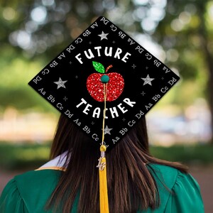 Future Teacher Graduation Cap Topper Teacher Grad Cap Topper - Etsy