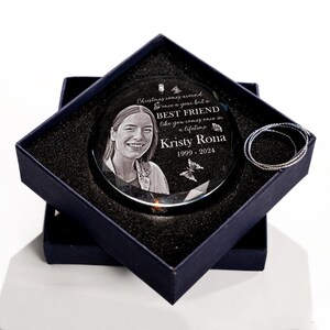 Custom Friend Memorial Photo Ornament, Personalized Best Friend ...
