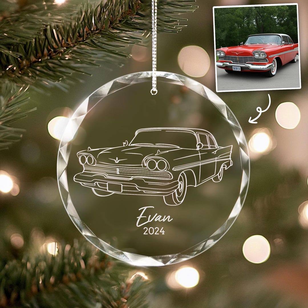 Personalized Your Own Car Crystal Ornament, Custom Photo Car Owner Gift ...