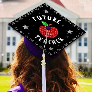 Future Teacher Graduation Cap Topper Teacher Grad Cap Topper - Etsy