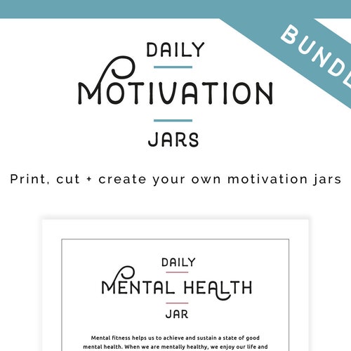 Motivational Jar Bundle Message Jar Motivation Self Care | Etsy