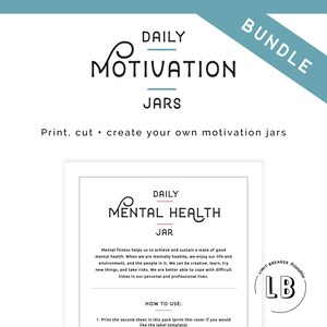 Motivational Jar Bundle Message Jar, Motivation, Self Care Gift ...