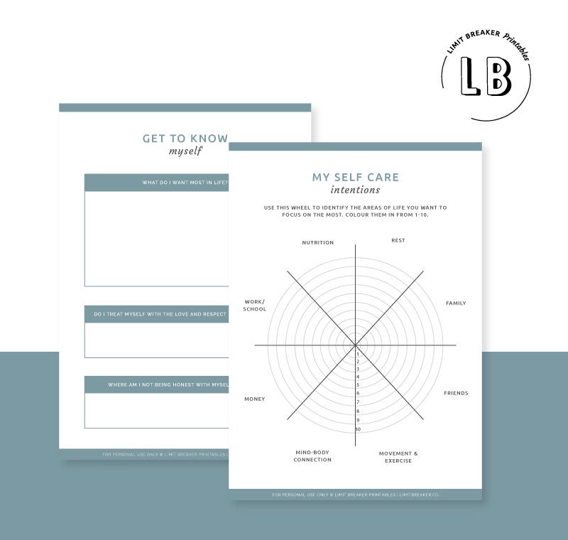 Ultimate Self Care Planner Self Care Kit Self Care Journal - Etsy