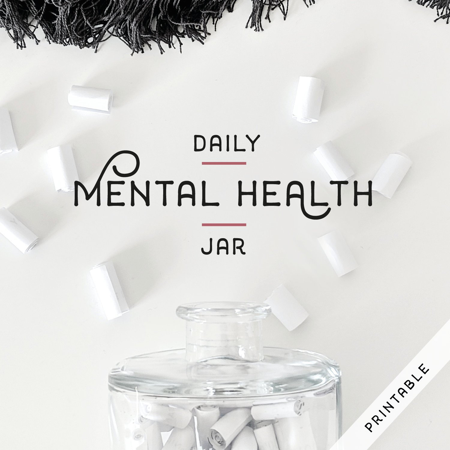 Daily Mental Health Jar Mental Health Printable, Mental Health ...