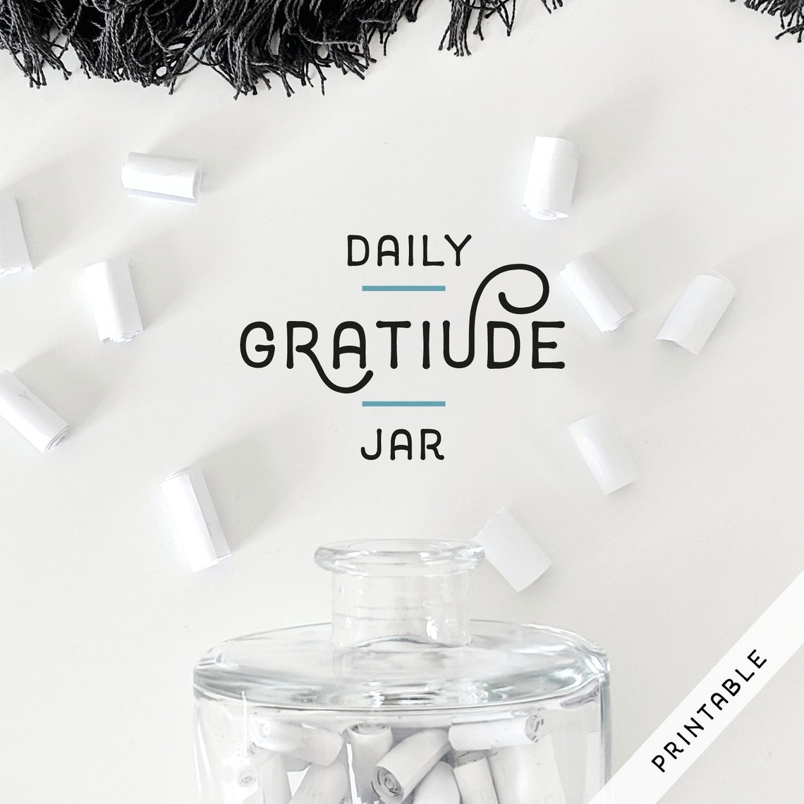 Daily Gratitude Jar Gratitude Printable, Gratitude Prompt, Journal ...