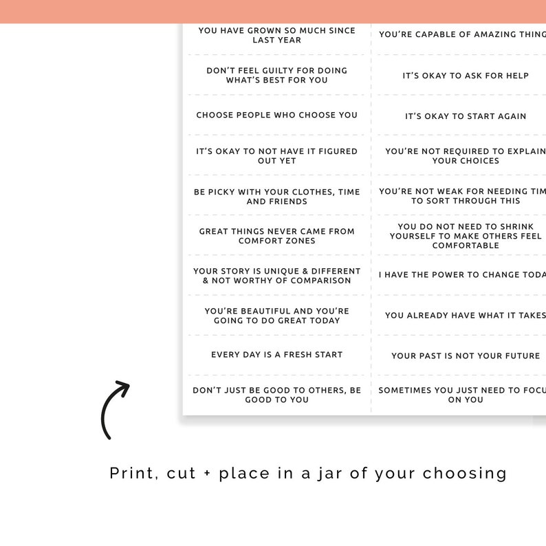 Motivational Jar Bundle Message Jar, Motivation, Self Care Gift ...