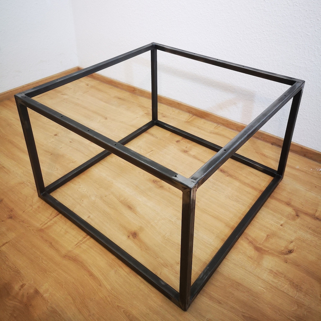 Coffee Table Table Frame Industrial Design Steel Raw Steel Look ...