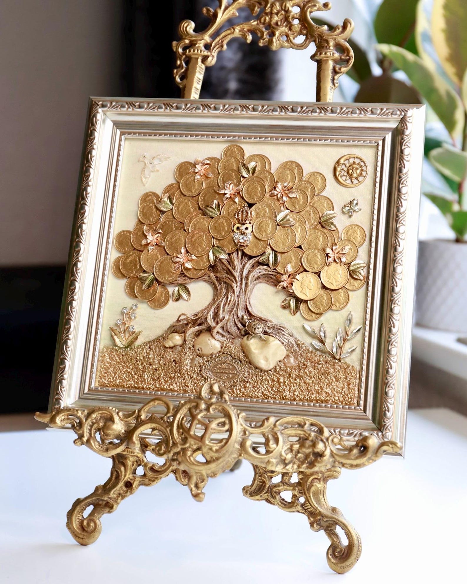 Painting money Tree OLIVE - Etsy