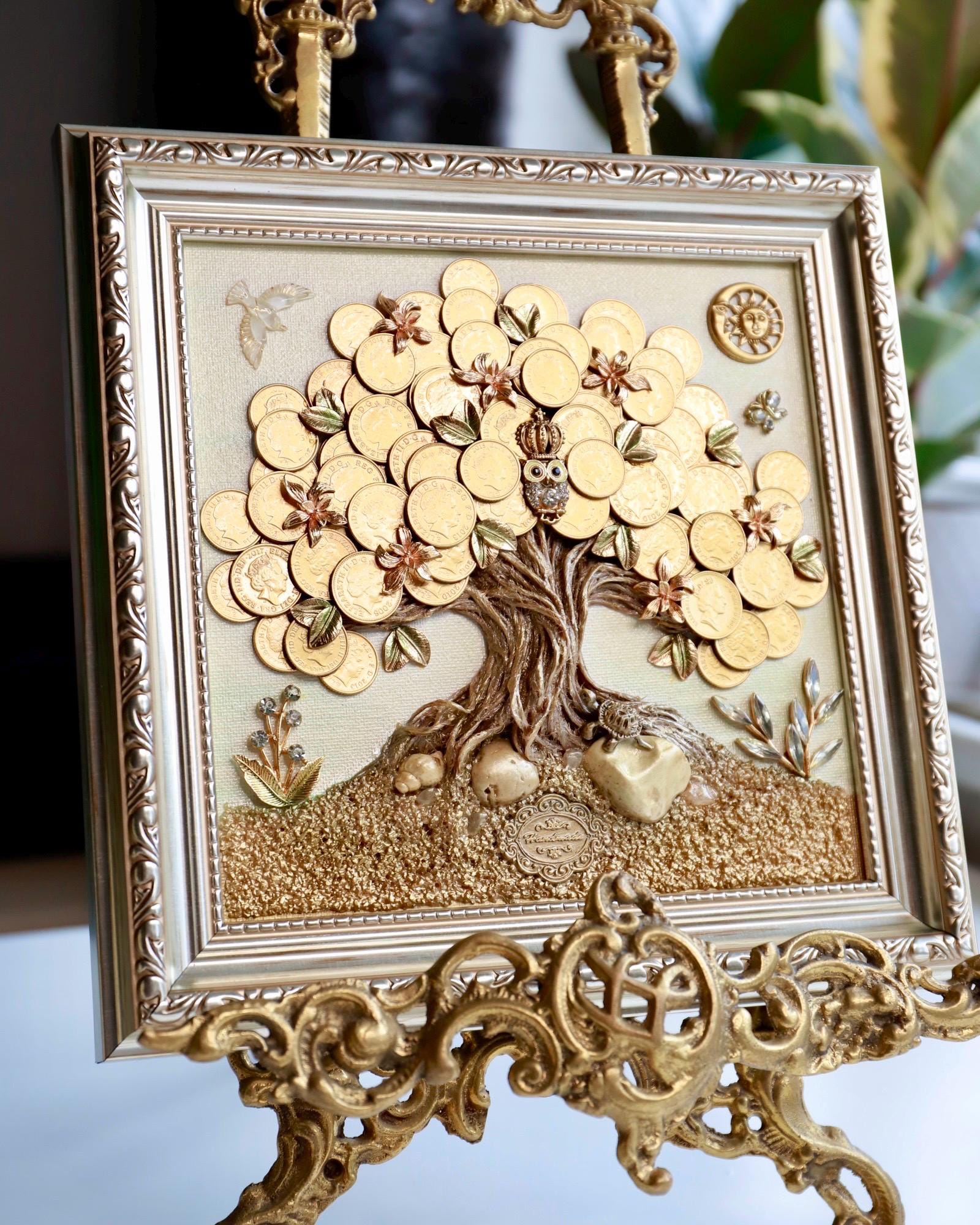 Painting money Tree OLIVE - Etsy