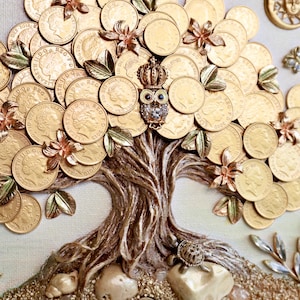 Painting money Tree OLIVE - Etsy