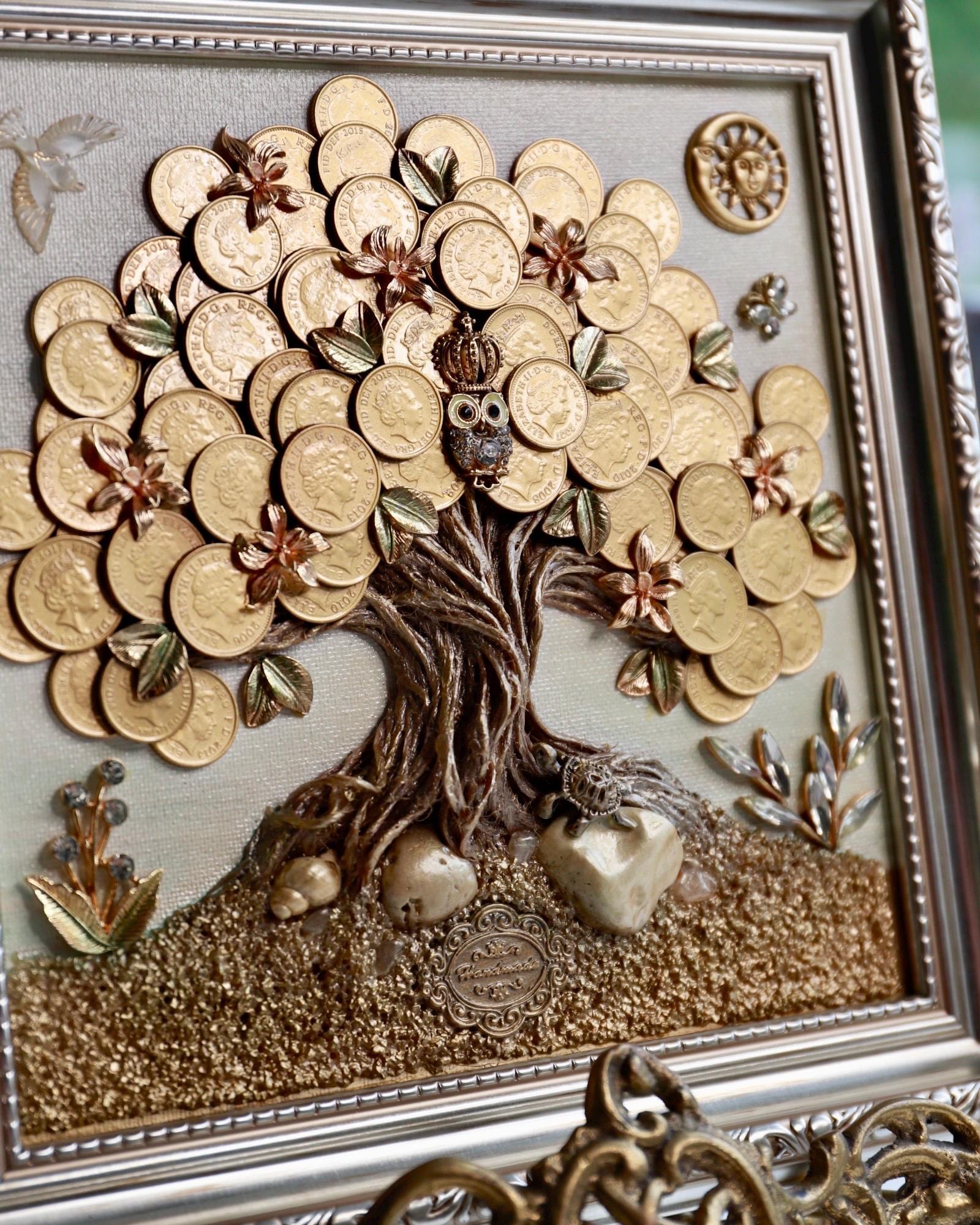 Painting money Tree OLIVE - Etsy