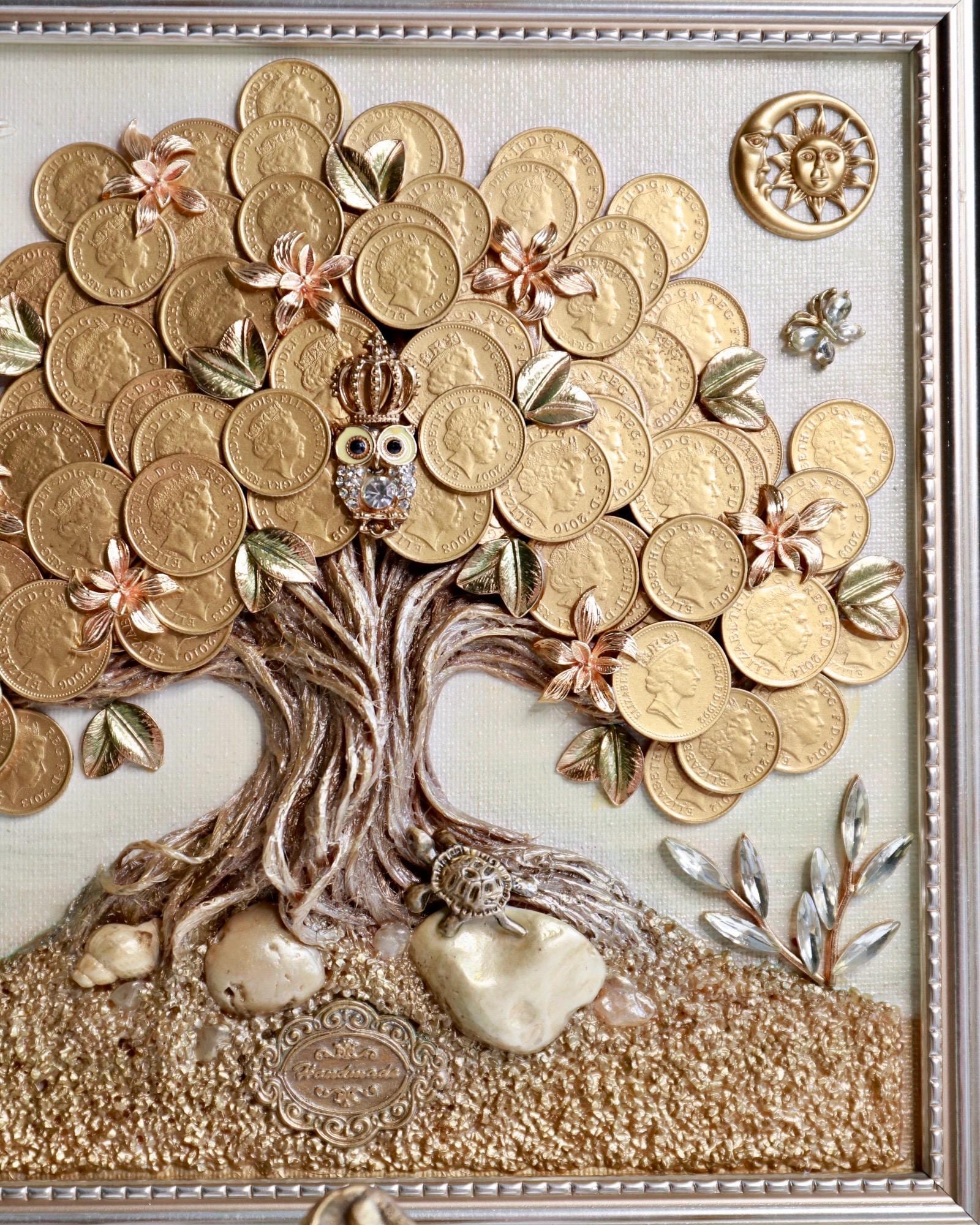 Painting money Tree OLIVE - Etsy