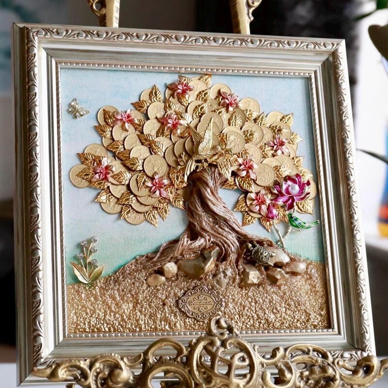 Money Tree Painting - Etsy