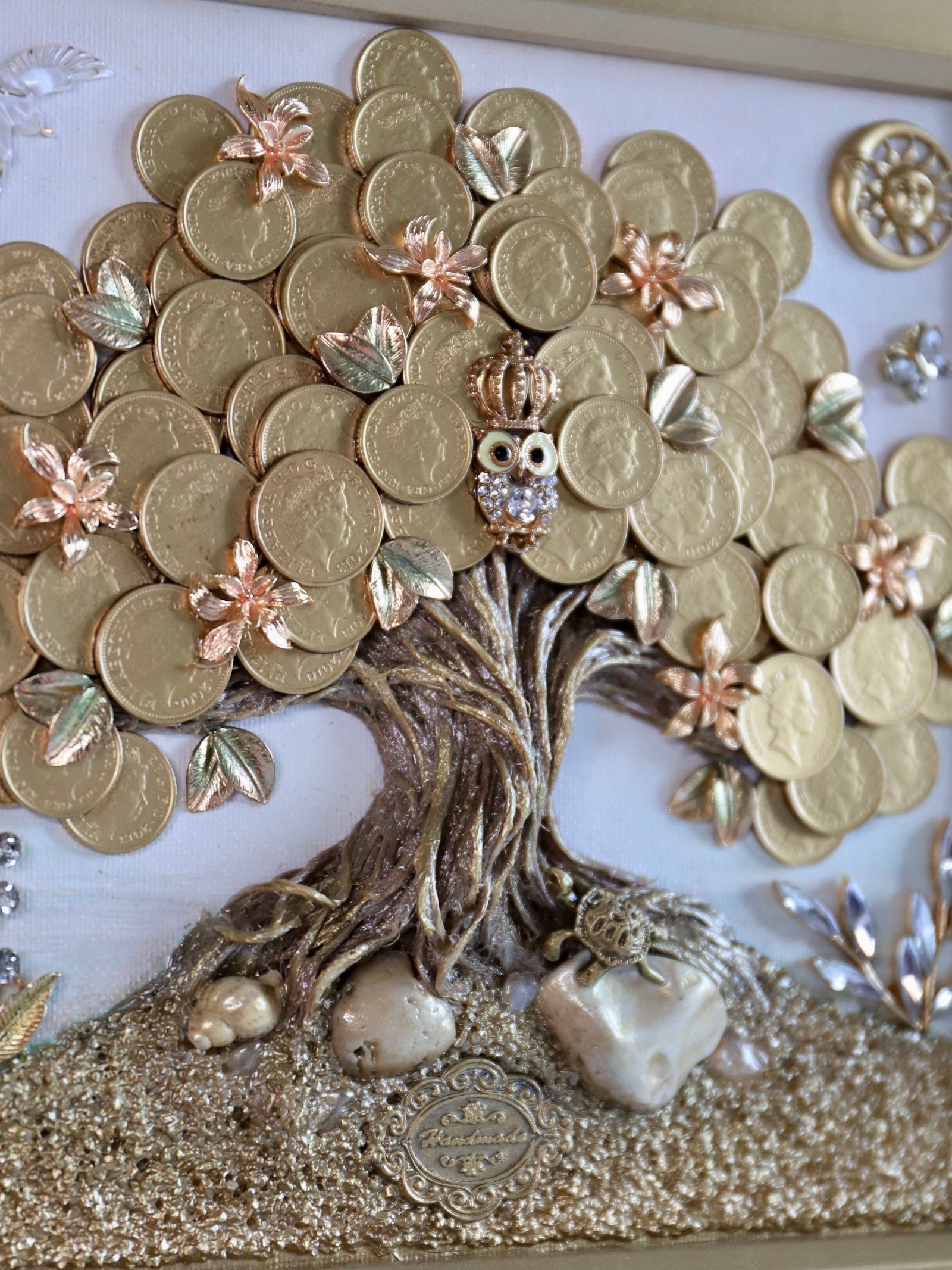 Painting money Tree OLIVE - Etsy