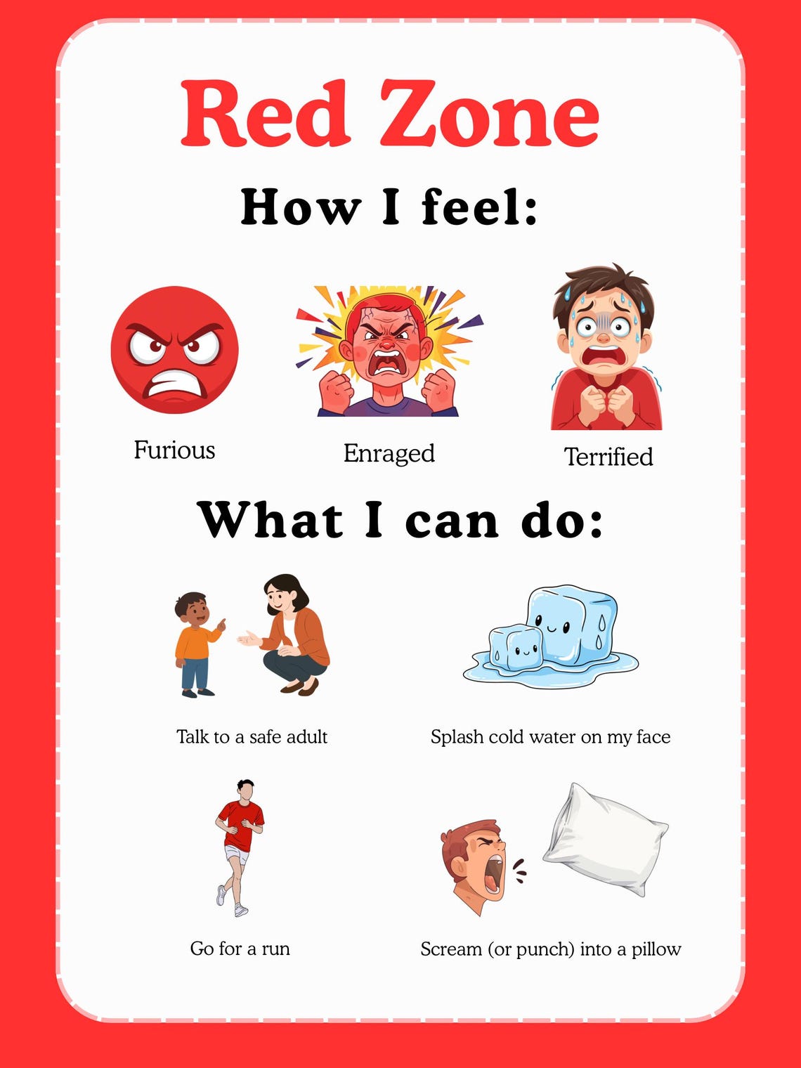 Zones of Regulation Visuals - Etsy