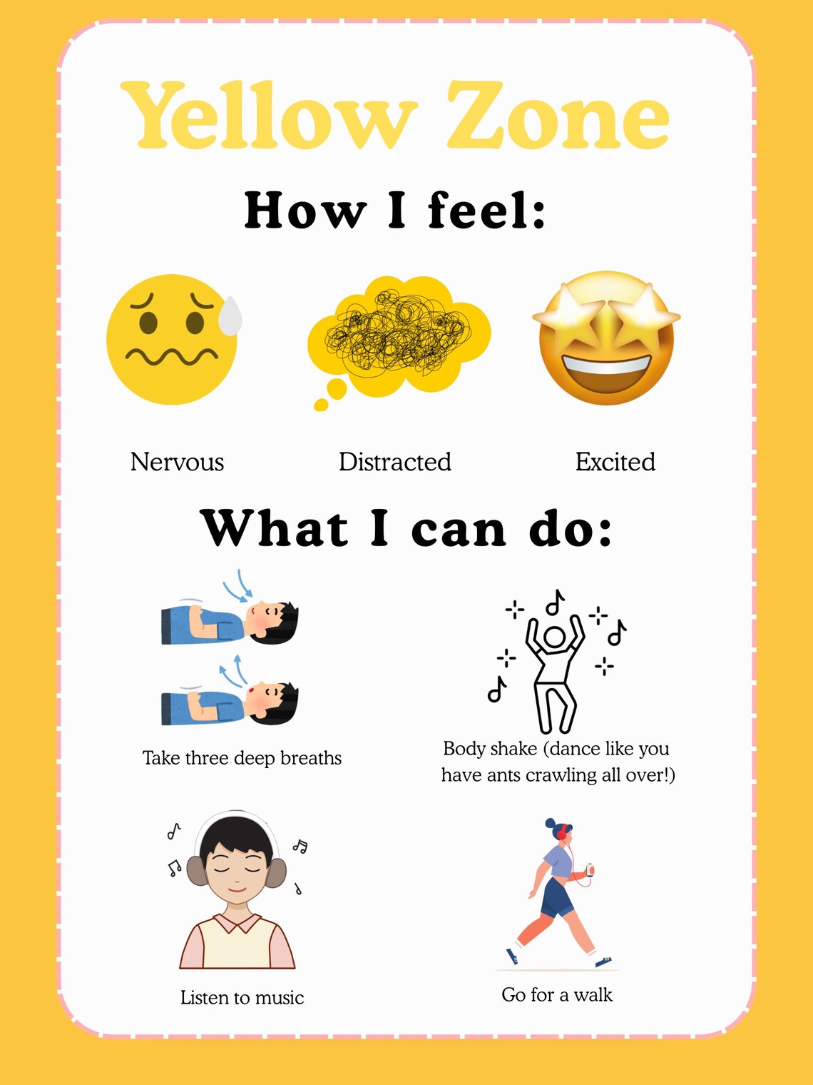 Zones of Regulation Visuals - Etsy