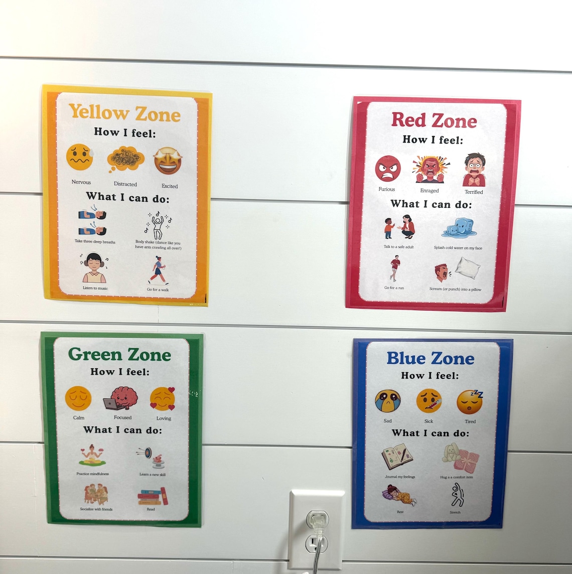 Zones of Regulation Visuals - Etsy