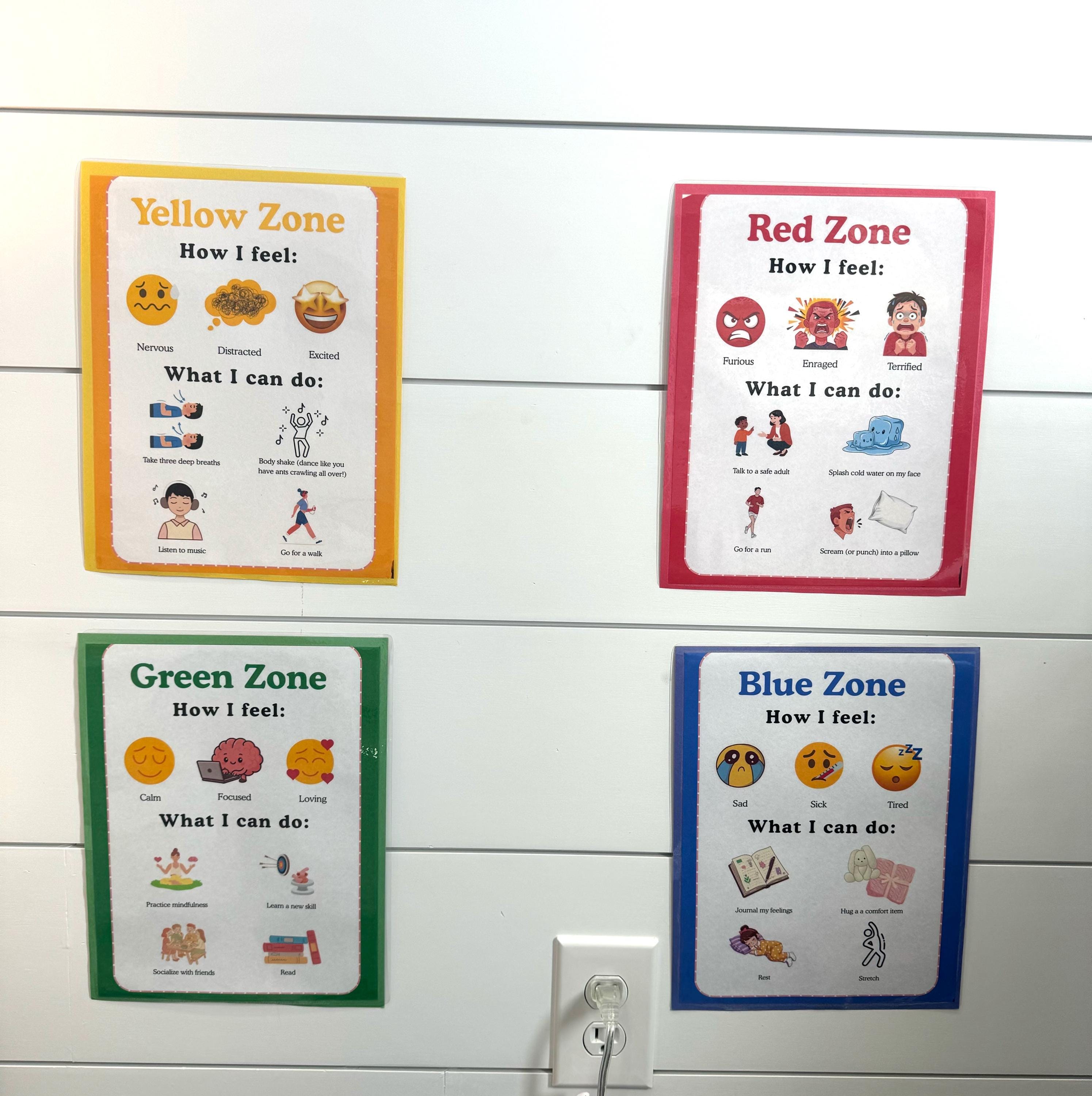 Zones of Regulation Visuals - Etsy