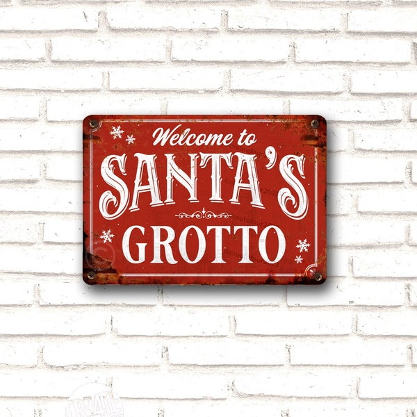 Santa's Grotto Sign - Etsy UK