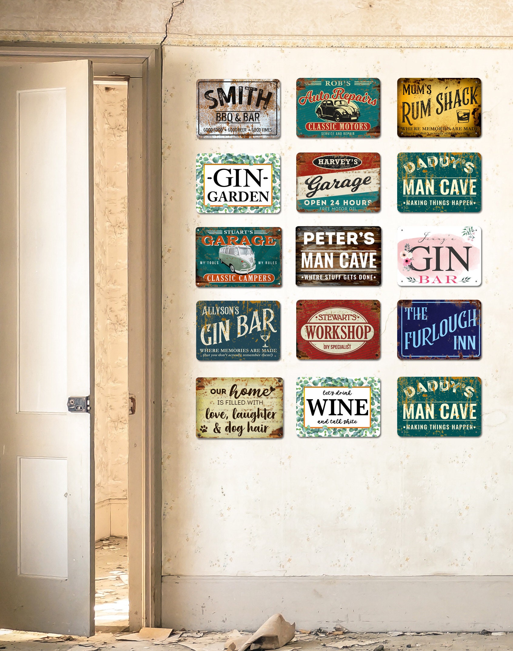 Vintage Inspired Bar Sign, RUM Sign - Etsy UK